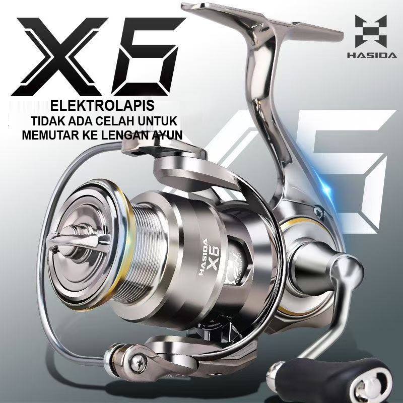 Jual COD HASIDA X6 Reel Pancing Reel Spinning Saltwater Gulungan ...
