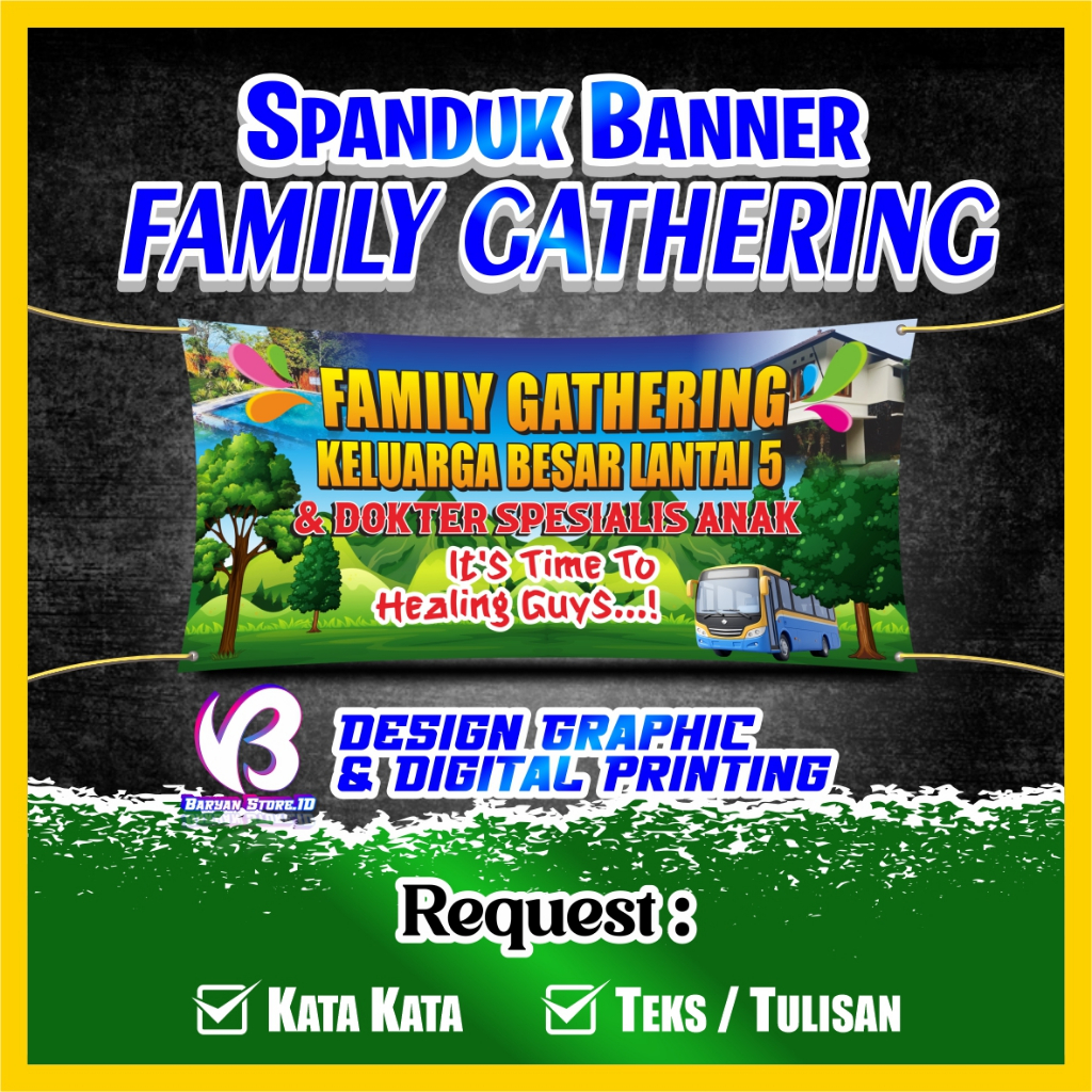 Jual Spanduk Banner Family Gathering & Tour Religi Free Custom Design ...