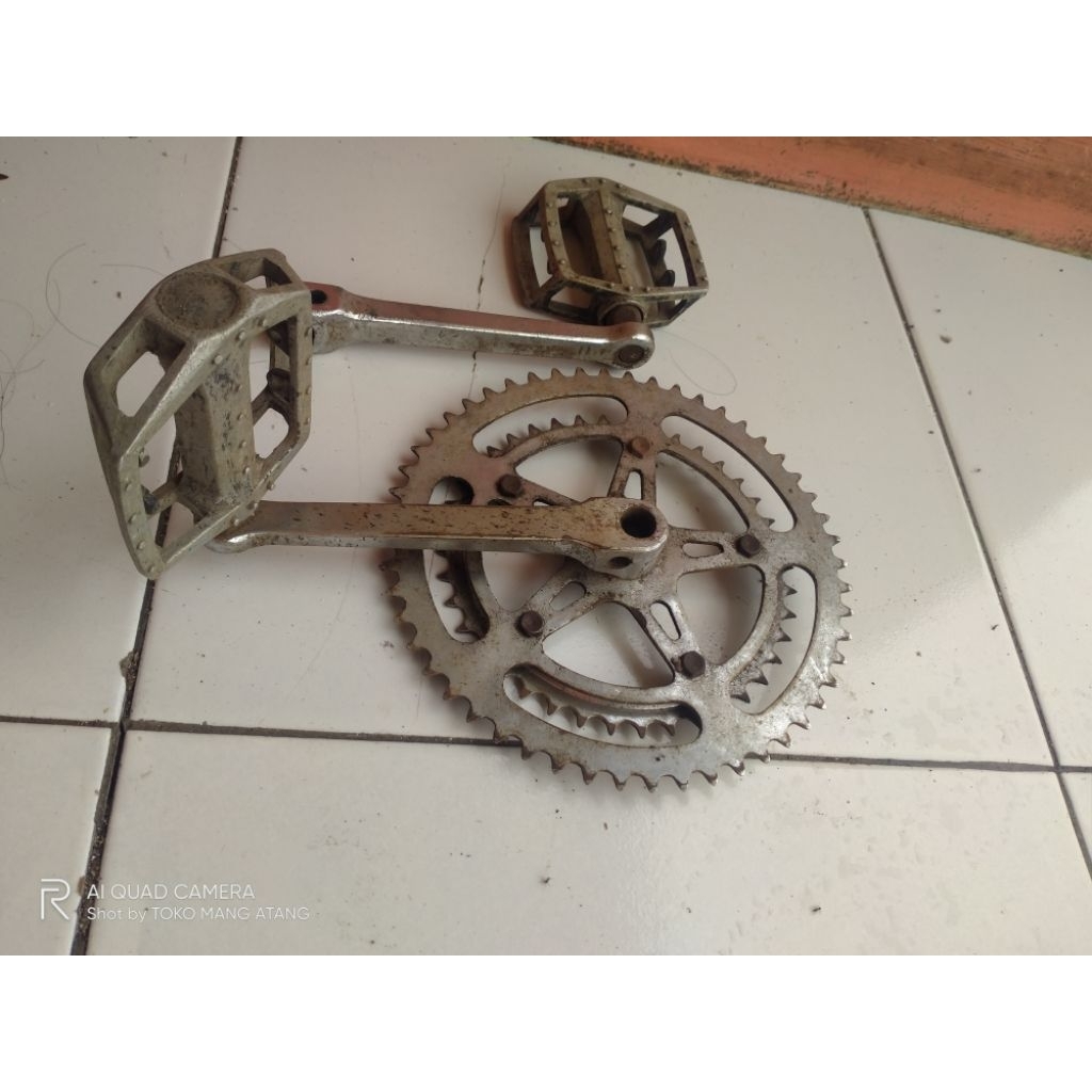 Jual Crank pantek TYG TAIWAN 2 speed 40-52T sepeda balap jadul bintang ...