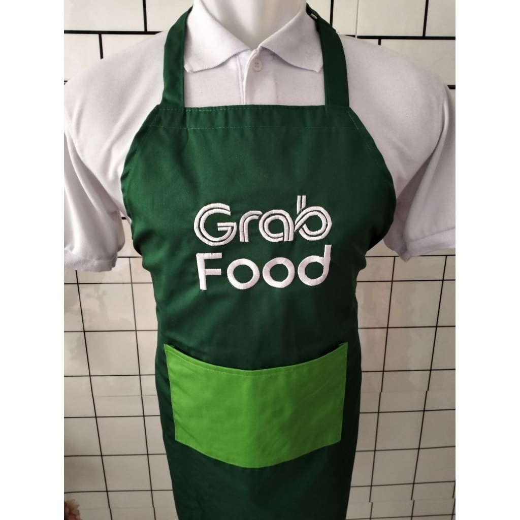 Jual Celemek/Apron Koki/Apron Drill (FREE Bordir Logo)Terlaris | Shopee ...