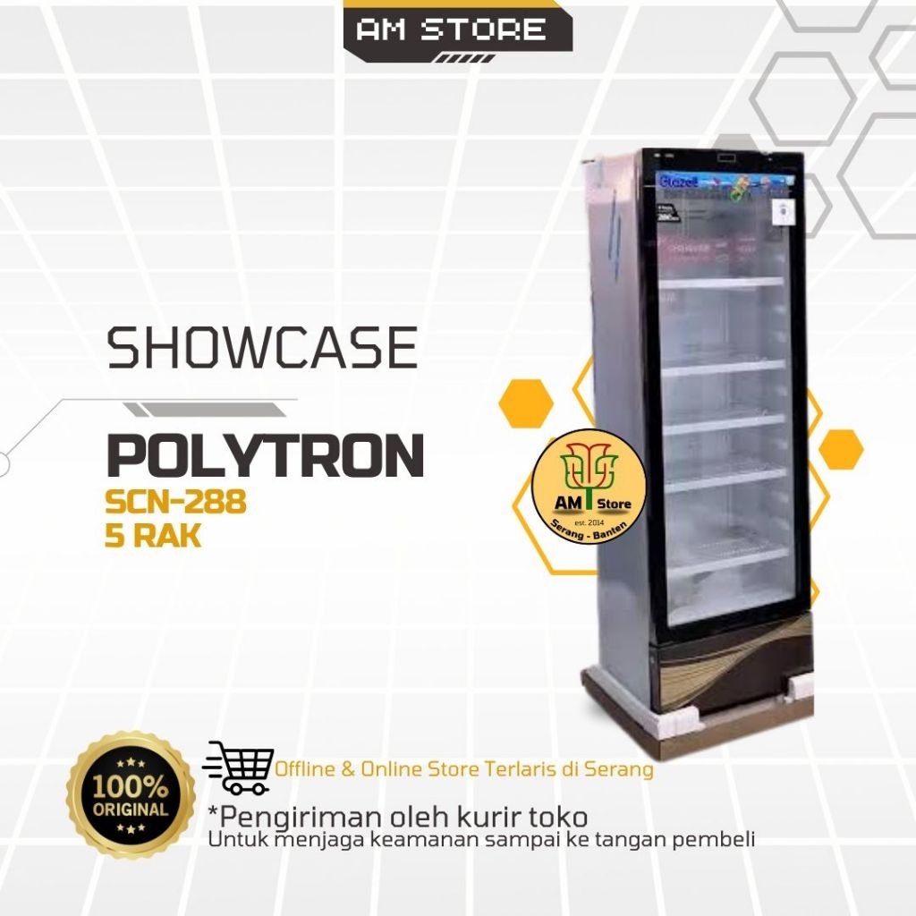 Jual POLYTRON Showcase | SCN-288 (5Rak) | Shopee Indonesia
