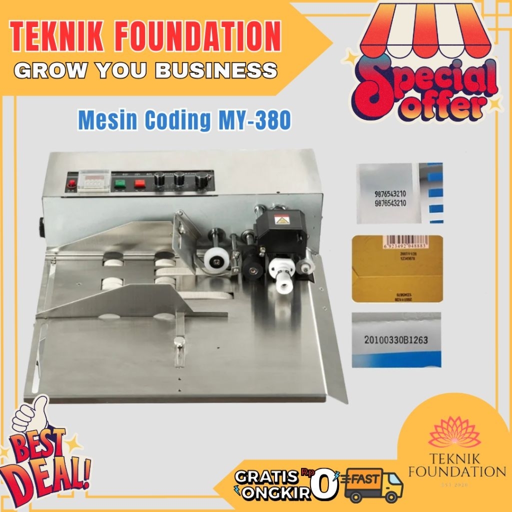Jual Mesin Coding Automatic MY-380 F/W | Alat Cetak Tanggal Kadaluarsa ...