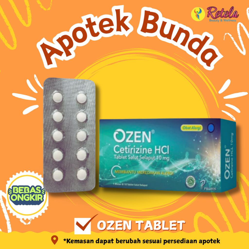 Jual OZEN 10MG 1 BLISTER @10 TAB | Shopee Indonesia