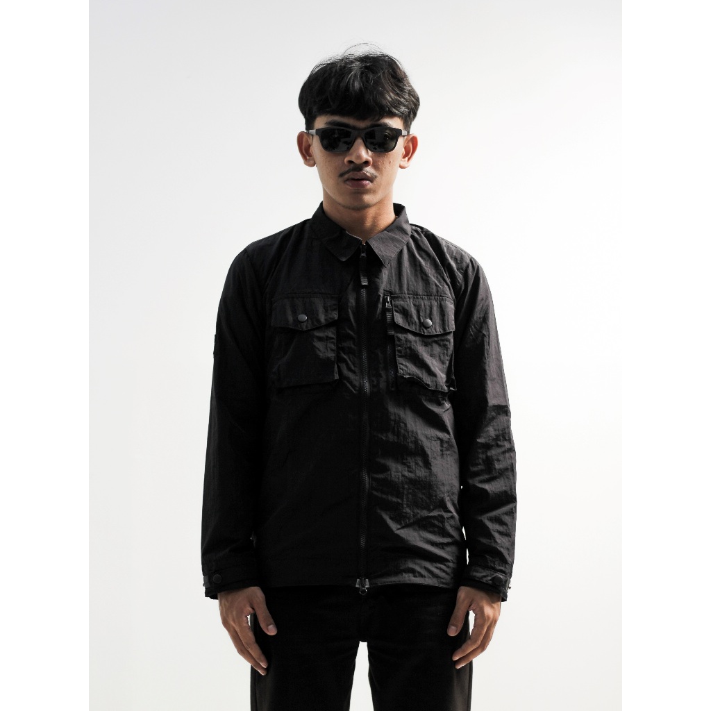 Jual Troublemaker - Overshirt Jacket - Buckingham Black - Xs | Shopee ...