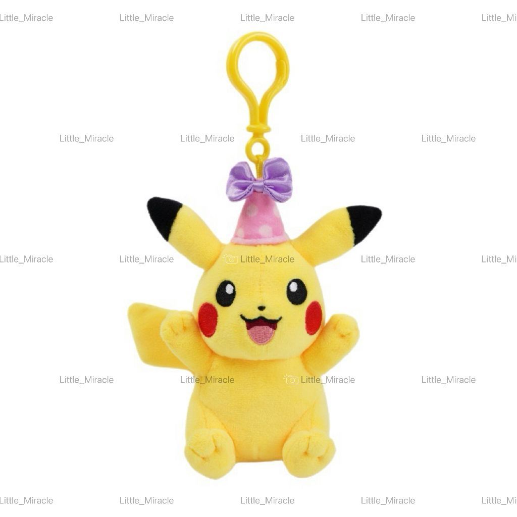 Jual Little_Miracle Bag Charm Pokemon Pikachu Bertopi Ultah | Shopee ...