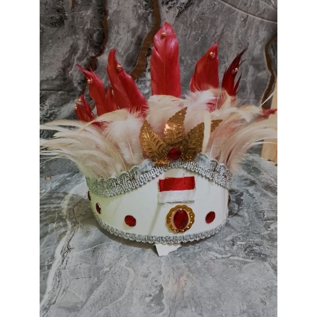 Jual MAHKOTA BULU MERAH PUTIH | Shopee Indonesia