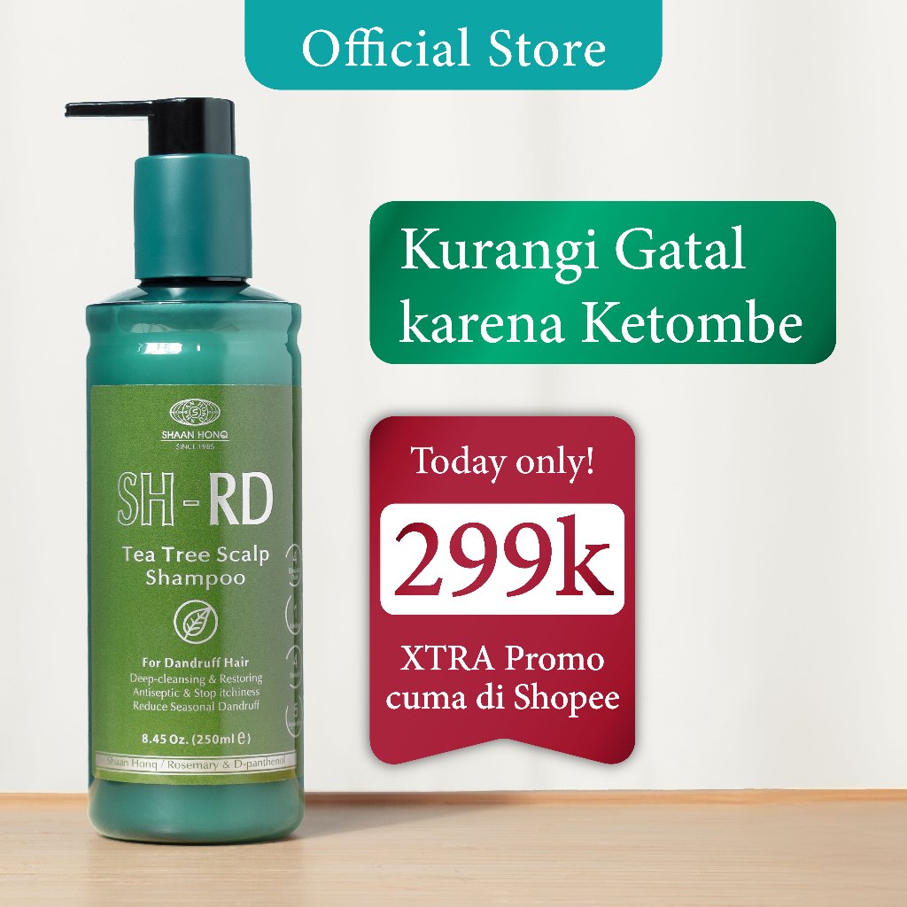 Jual SHRD | Tea Tree | shampoo anti ketombe | Perawatan Rambut | Gatal | Ketombe | Ketombe ...