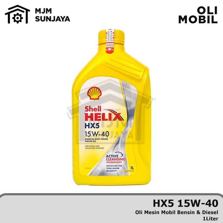 Jual [BARCODE] Oli Mesin Shell Helix HX5 SAE 15W-40 1 Liter SCAN Bensin ...