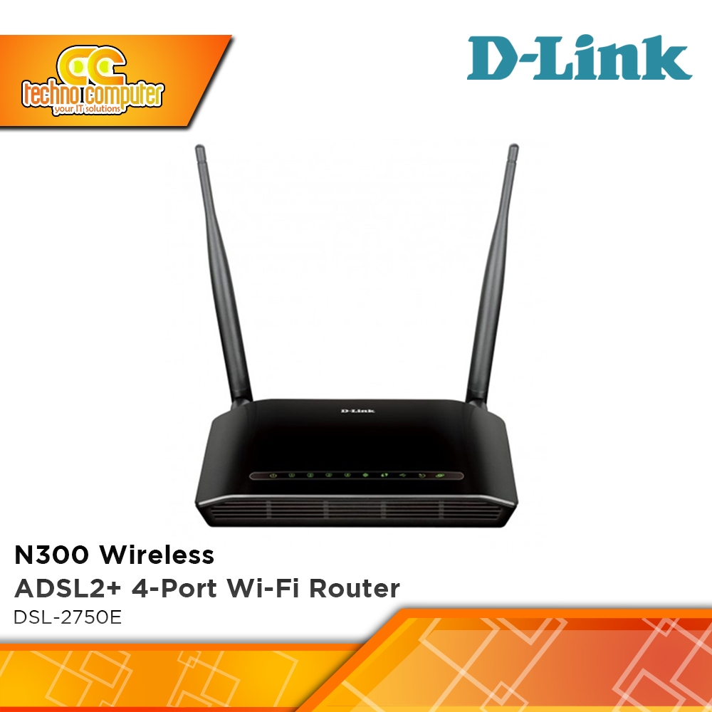 Jual ROUTER D-LINK DSL-2750E N300 Wireless ADSL+ Modem Router | Shopee ...