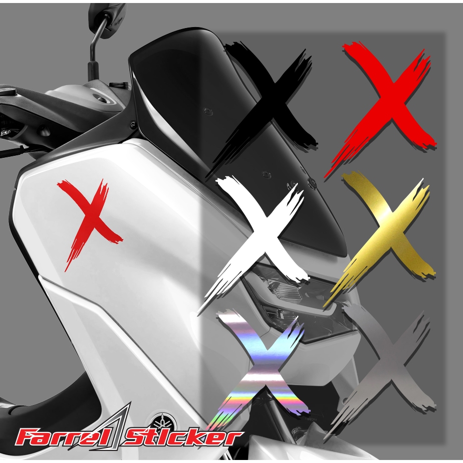 Jual Sticker logo X Stiker cutting huruf silang X | Shopee Indonesia