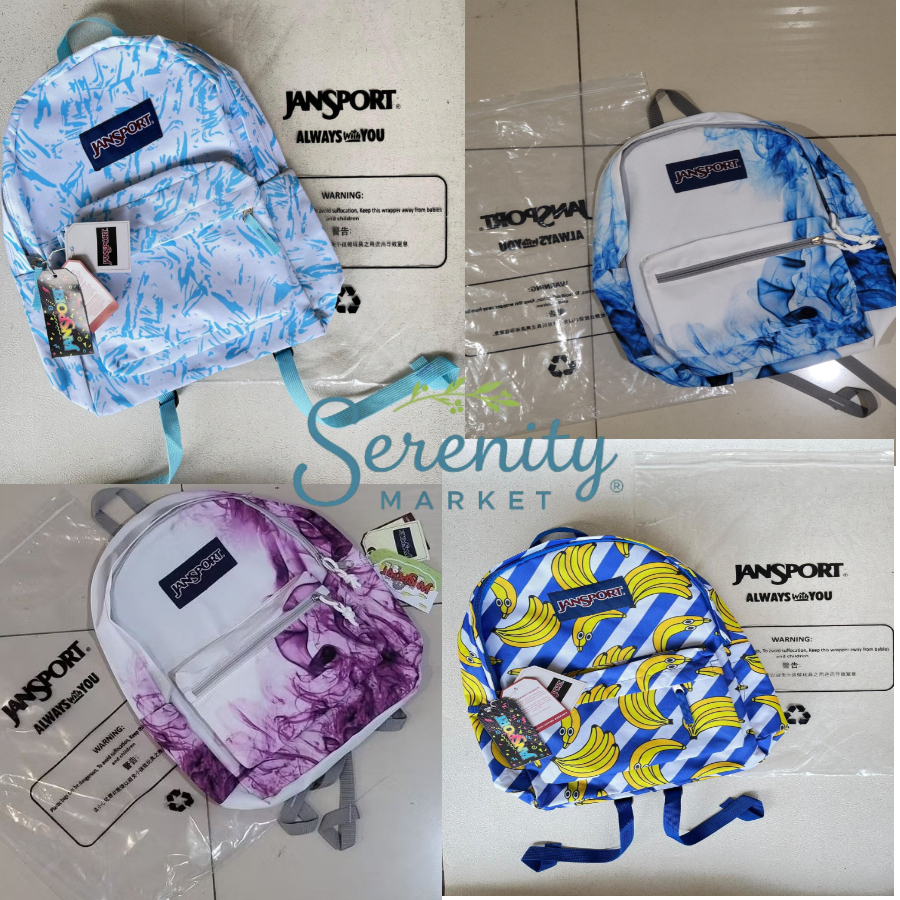 Jual Tas Jansport Superbreak Import Motif Asap Ungu Backpack Purple ...