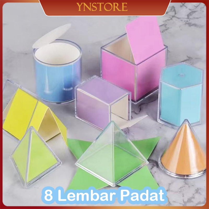 Jual 8PCS Alat Peraga Bangun Ruang Matematika Sd Plastik Folding ...