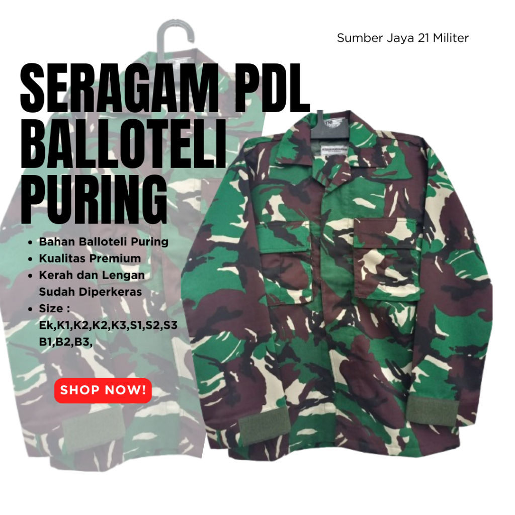 Jual PDL Loreng Baloteli full puring /produksi# | Shopee Indonesia