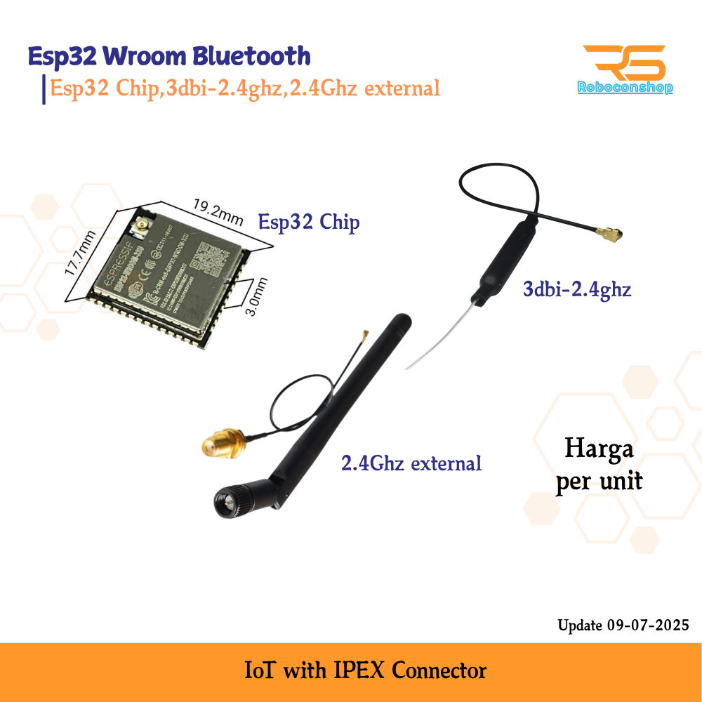 Jual Esp32 Wroom 32u Esp32 Bluetooth Wifi Module Iot With Ipex Connector Esp32 Shopee