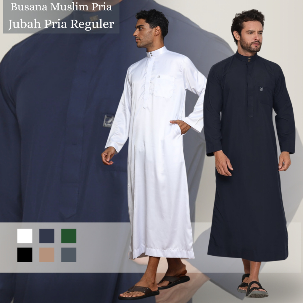 Jual Gamis Pria Vairuz Jubah Gamis Pria Lengan Oblong Premium Thobe ...