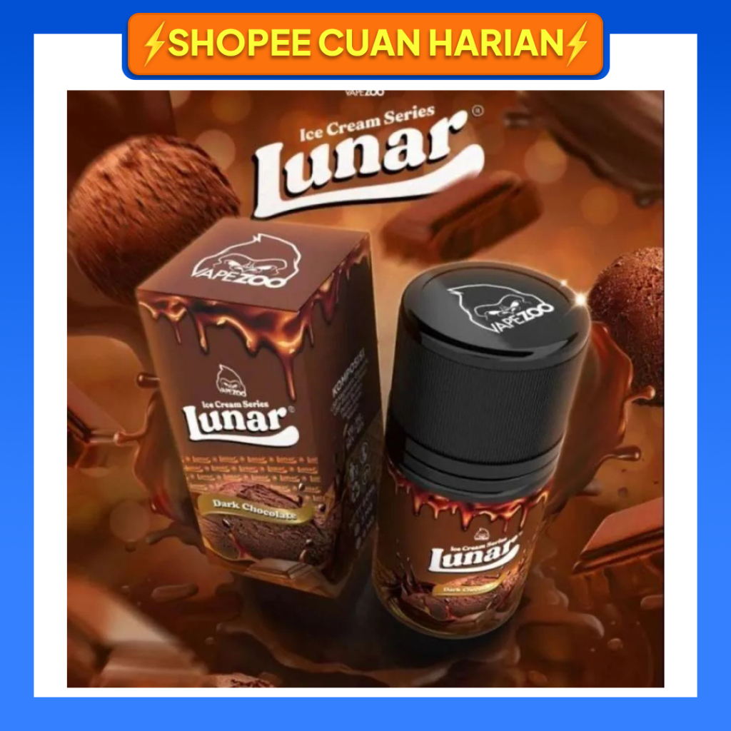 Jual LUNAR ICE CREAM SERIES DARK CHOCOLATE 60ML FREEBASE 100% ORIGINAL ...