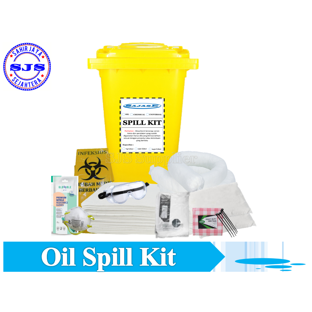 Jual Oil Spill Kit 75 Liter OIL SPILL RESPONSE KIT 75 Liter | Shopee ...