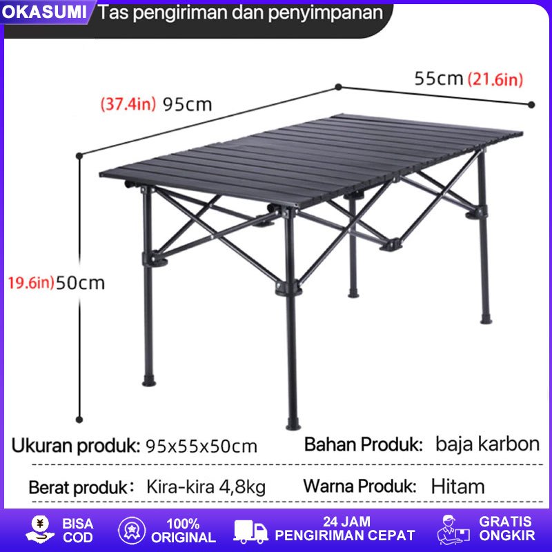 Jual Outdoor Meja Camping Lipat Portable Aluminium Camping Meja Lipat ...