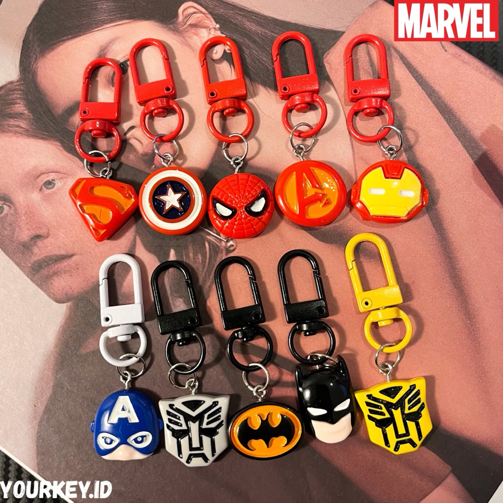 Jual Keychain | Keychain avengers | Keychain Marvel | Gantungan kunci ...