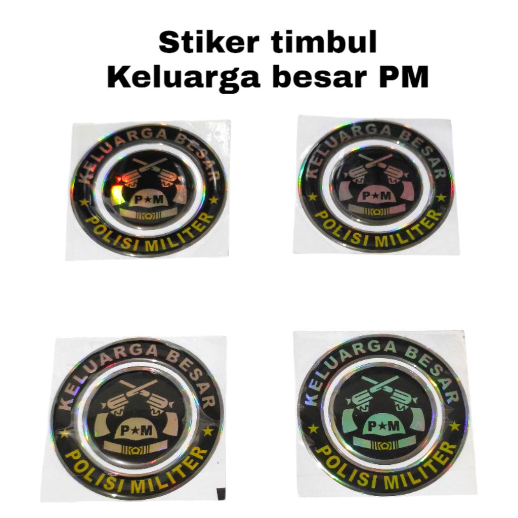 Jual stiker logo keluarga besar PM polisi militer timbul | Shopee Indonesia