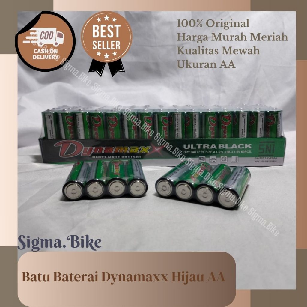 Jual {PER 4 PCS DYNAMAXX HIJAU AAA KECIL} BATU BATERAI DYNAMAXX HIJAU ...