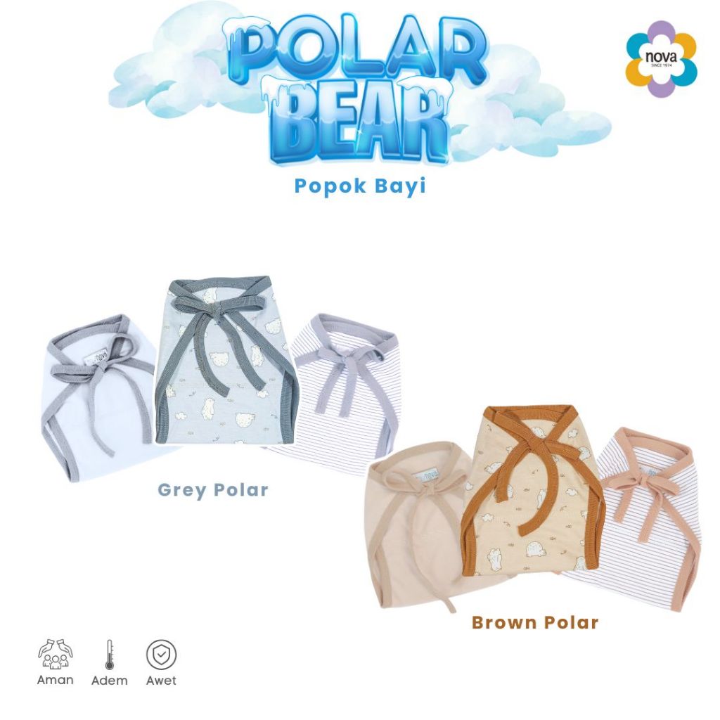 Jual NOVA - Popok Bayi - Popok Kain - Popok Tali (3 Pcs) - Cheeky ...