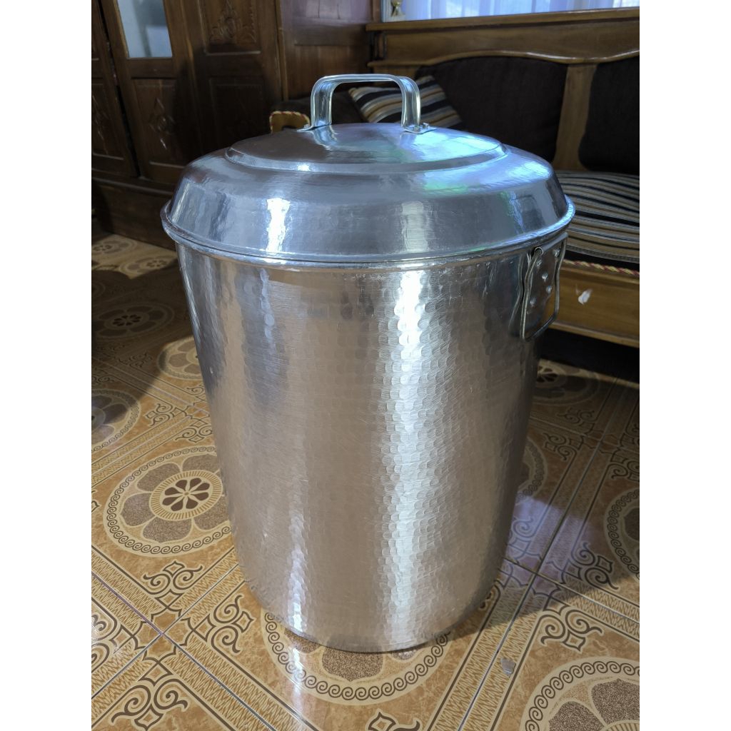 Jual panci air jimbeng 45 cm 80 liter aluminium tempa tebal anti karat ...