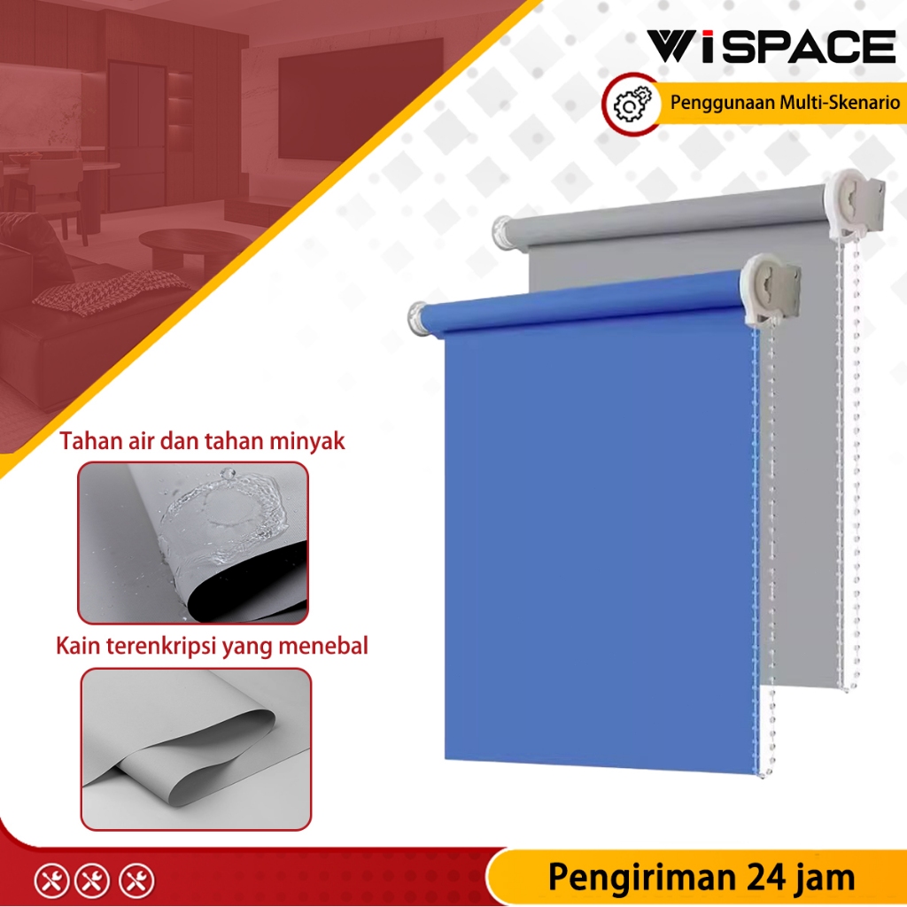 Jual Roller Blind Blackout Tirai Gulung Tirai Modern Tahan Air Untuk ...