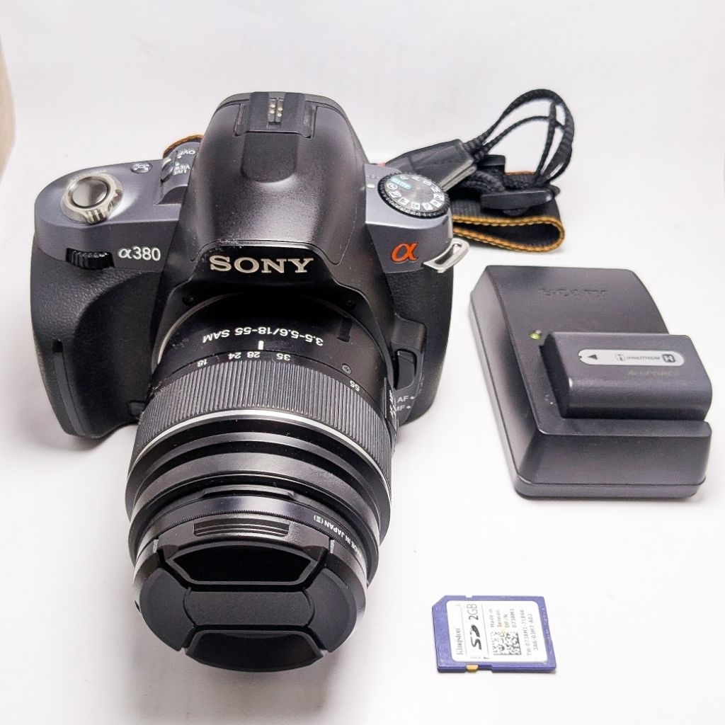 Jual Kamera DSLR Sony a380 second Fullset | Shopee Indonesia