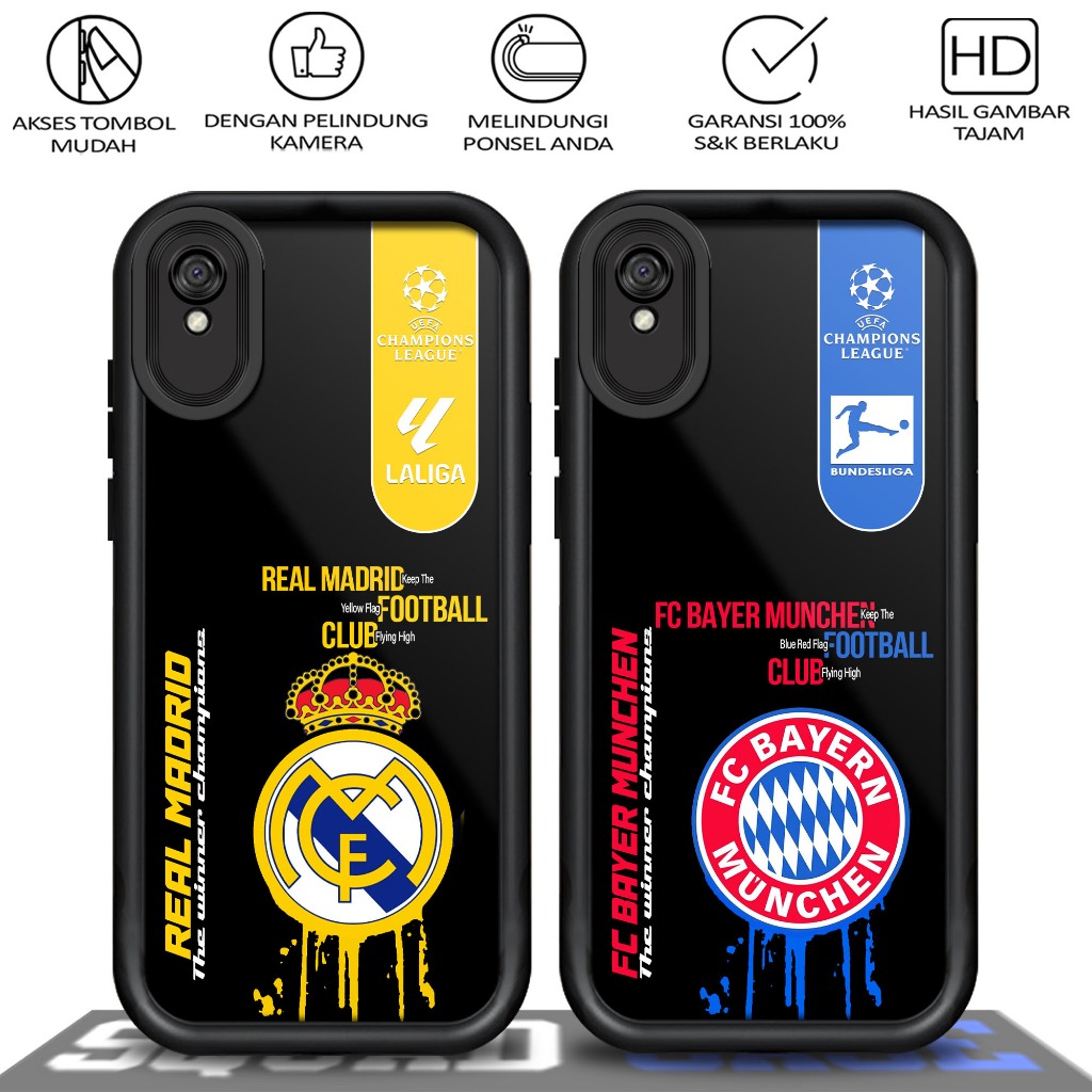 Jual Softcase Glass kaca untuk REDMI 9A 9AT 9i Motif FOOTBALL Casing ...