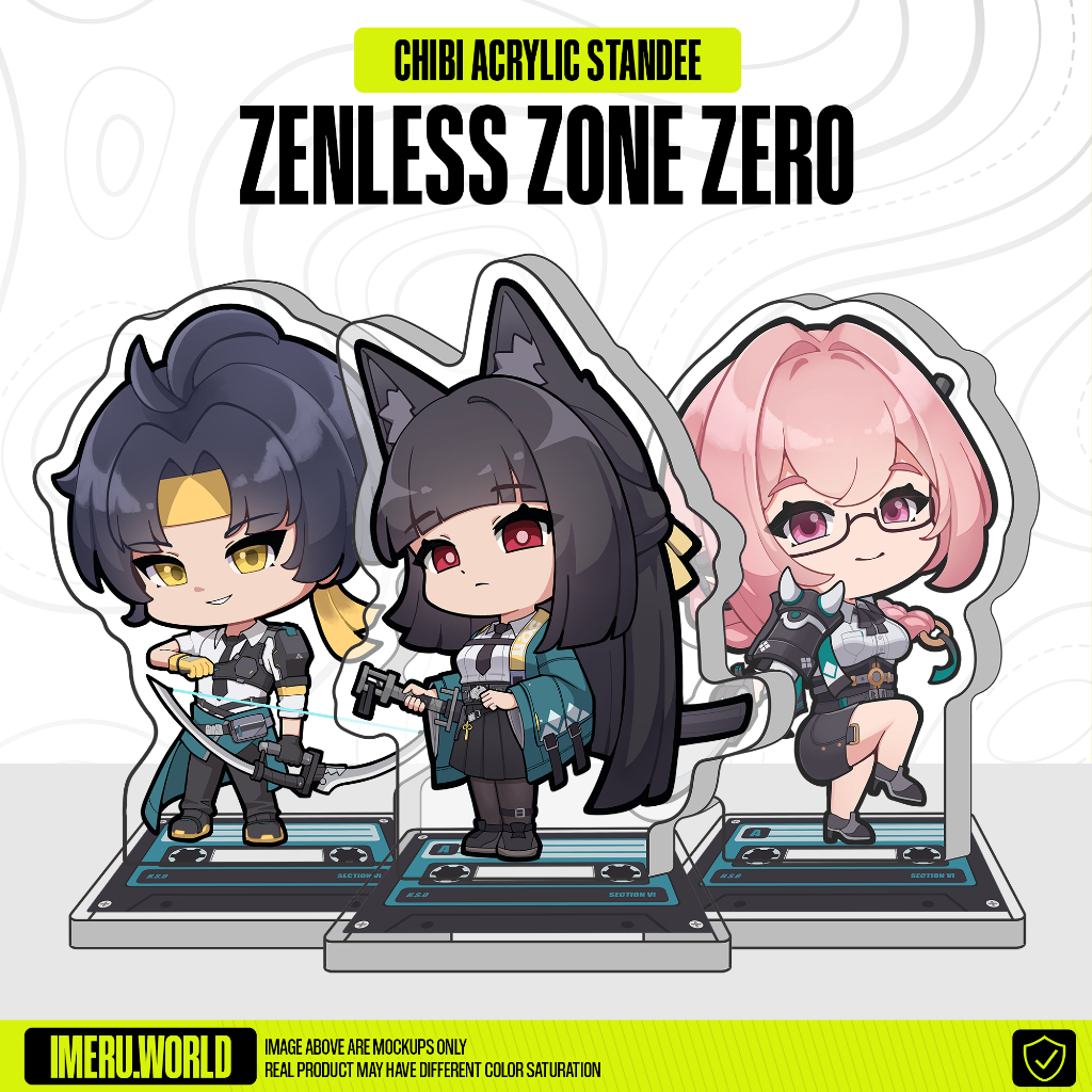 Jual Zenless Zone Zero Chibi Anime Acrylic Standee Seri 1 Hollow ...