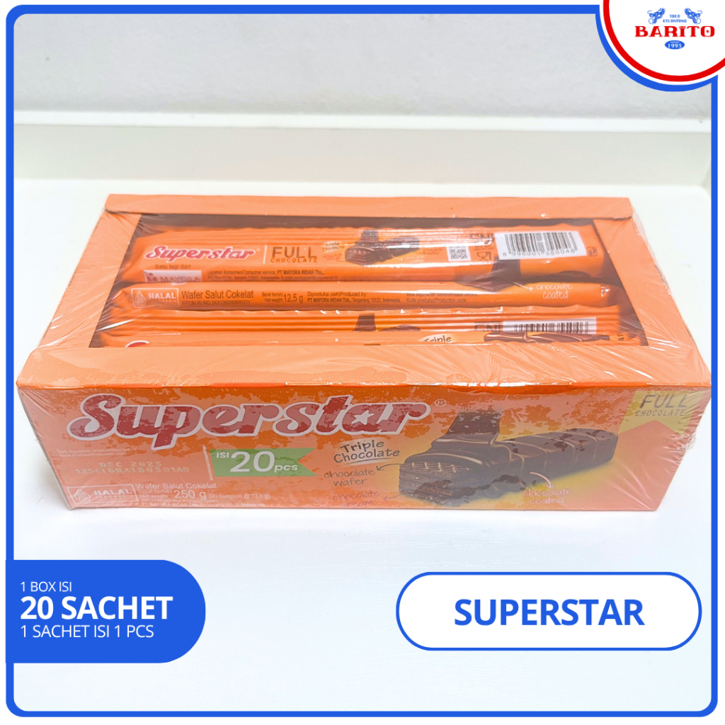 Jual Superstar Wafer Coklat 1 BOX Isi 20 PCS | Shopee Indonesia