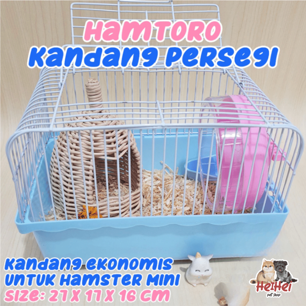 Jual Kandang Hamster Persegi Plastik Ekonomis Anti Kabur Free Tempat ...