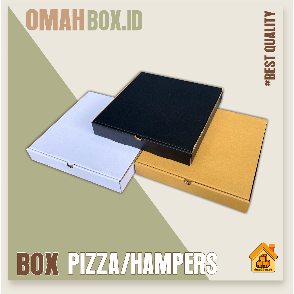Jual Box Pizza/Hampers 31x31x5 cm | kardus pizza | box pizza | kemasan ...