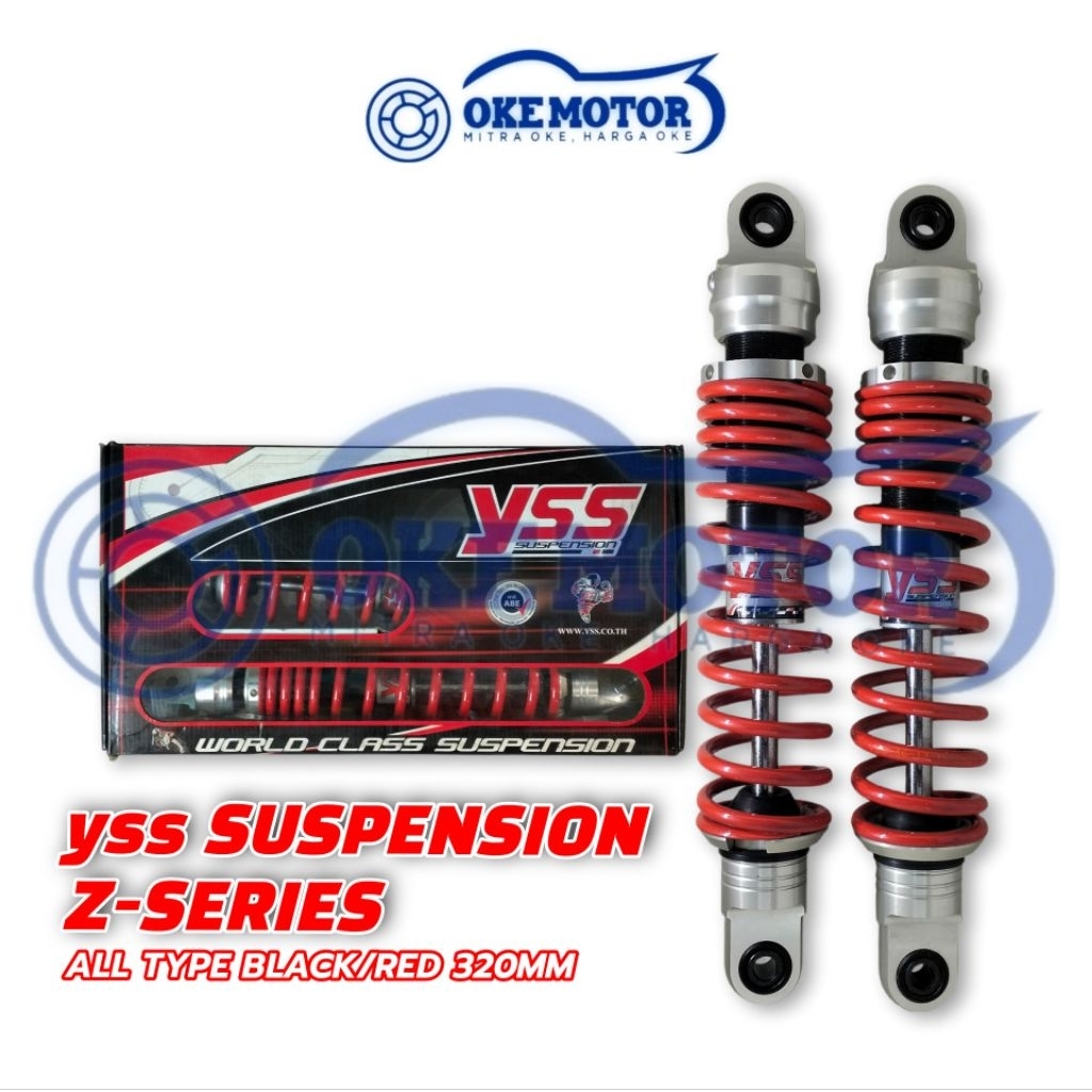 Jual SHOCKBREAKER MOTOR ALL TYPE YSS SUSPENSION Z-SERIES 320MM BLACK ...