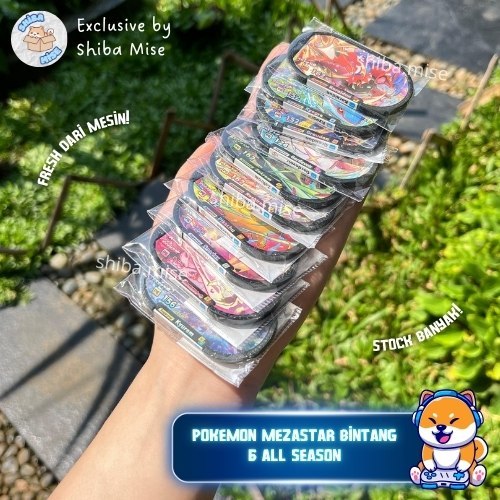 Jual [100% 𝙊𝙍𝙄𝙂𝙄𝙉𝘼𝙇] - Pokemon Meza Tag ALL SEASON 2 DAN 1 Bintang 6 ...
