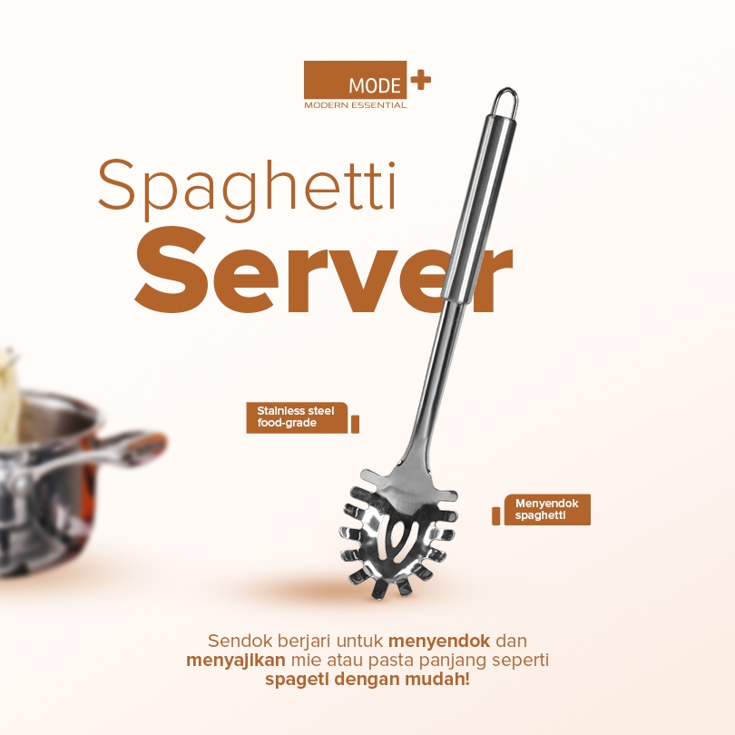 Jual MODE+ Sendok Sutil Spaghetti Stainless-Steel / Spaghetti Claw ...