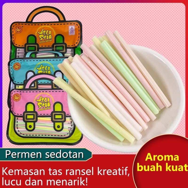 Jual [HALAL]Permen Jeli Stik Aneka Rasa Buah [Apel, Anggur, Nanas ...