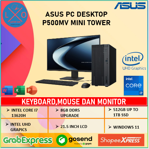 Jual PC Asus ExpertCenter P500 Mini Tower P500MV-785018WS + Monitor 21. ...