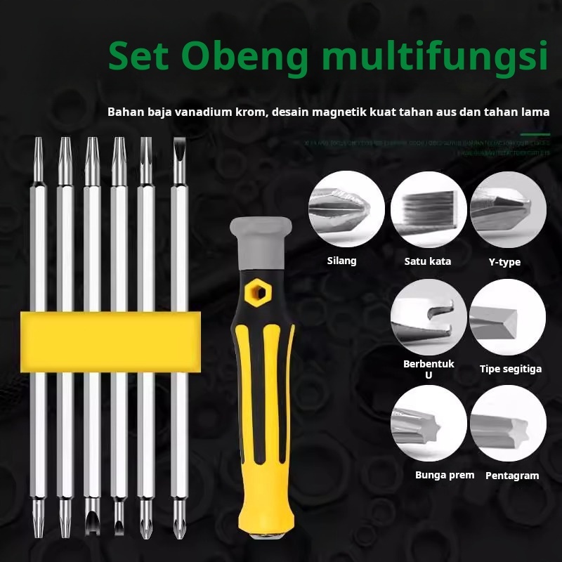 Jual Obeng segitiga tipe Y tipe U bunga plum multifungsi rumah tangga ...