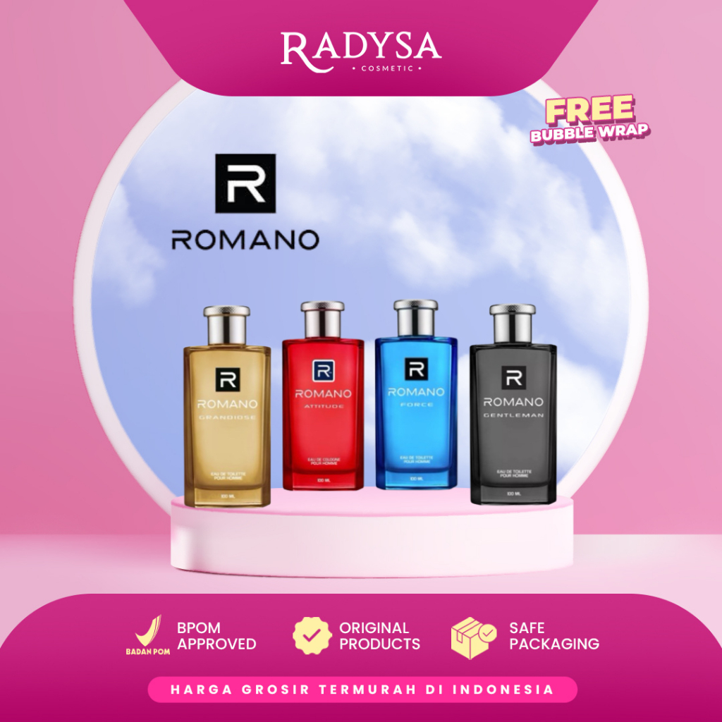 Jual 𝐑𝐀𝐃𝐘𝐒𝐀 - Romano Eau de Toilette Pour Homme 100 ML Parfum Pria EDT ...
