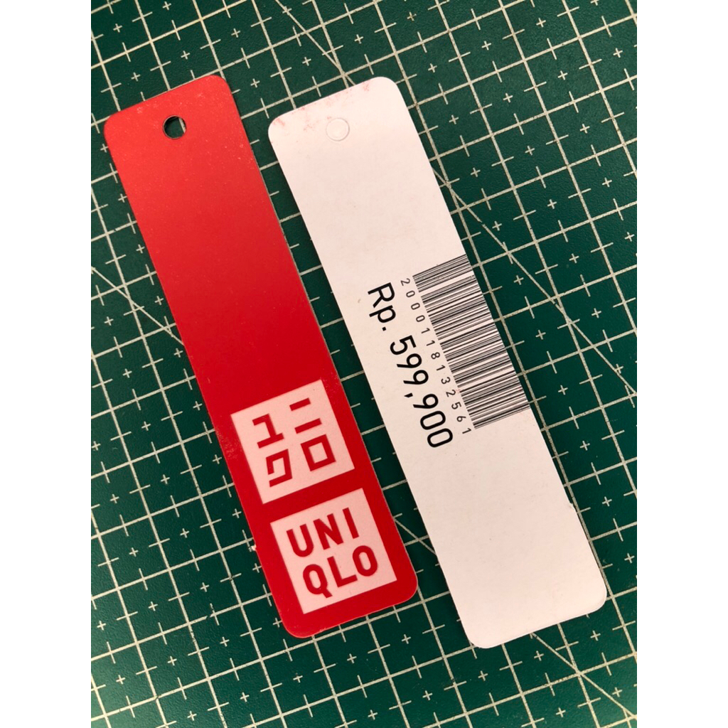 Jual UNIQLO PRICE TAG BARCODE SUPER PREMIUM CO 1X DI KIRIM 600PCS ...