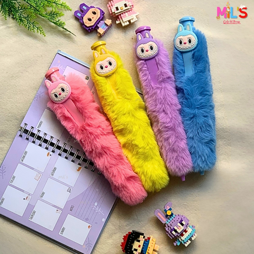 Jual [CUTE MIL'S] Pulpen Bulu Jumbo Karakter Labubu - Lucu & Gemas ...