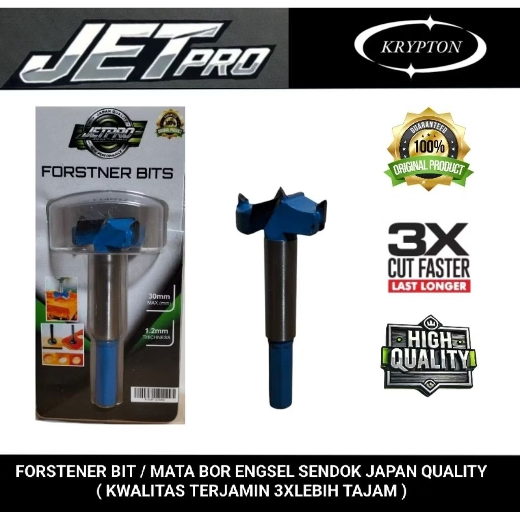Jual mata bor kayu / mata bor engsel sendok/ Forstner bit JETPRO Japan quality | Shopee Indonesia