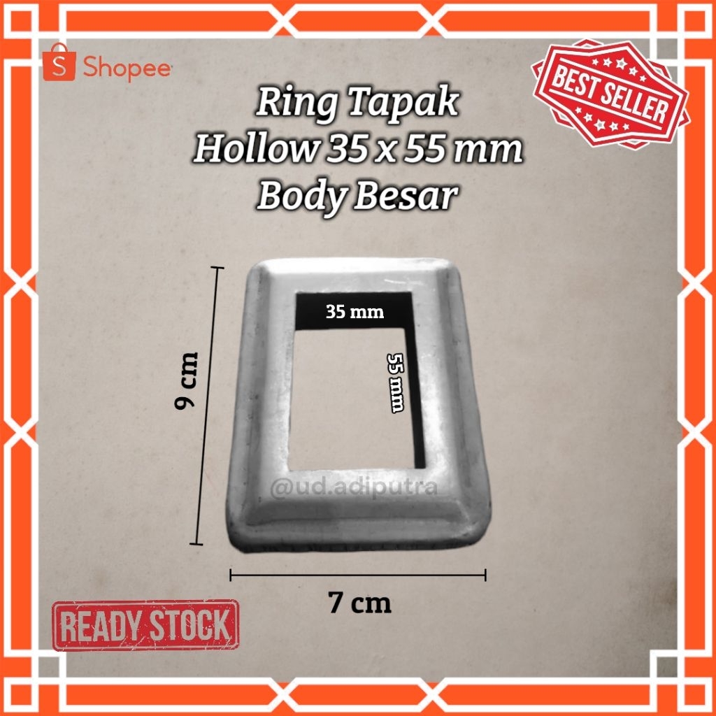 Jual RING PIPA TAPAK HOLLOW UKURAN 35X55 37X57 30X60 40X60 BODY BESAR ...