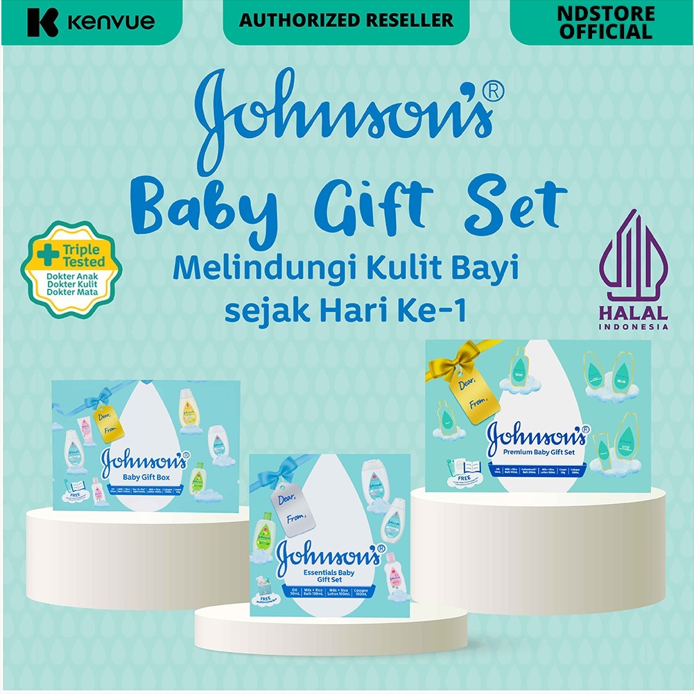 Jual Johnson's Baby Premium Gift Set/Starter Kit Gift Box/Essential ...