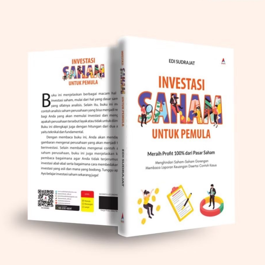 Jual Buku saham || investasi saham untuk pemula meraih profit 100% dari ...