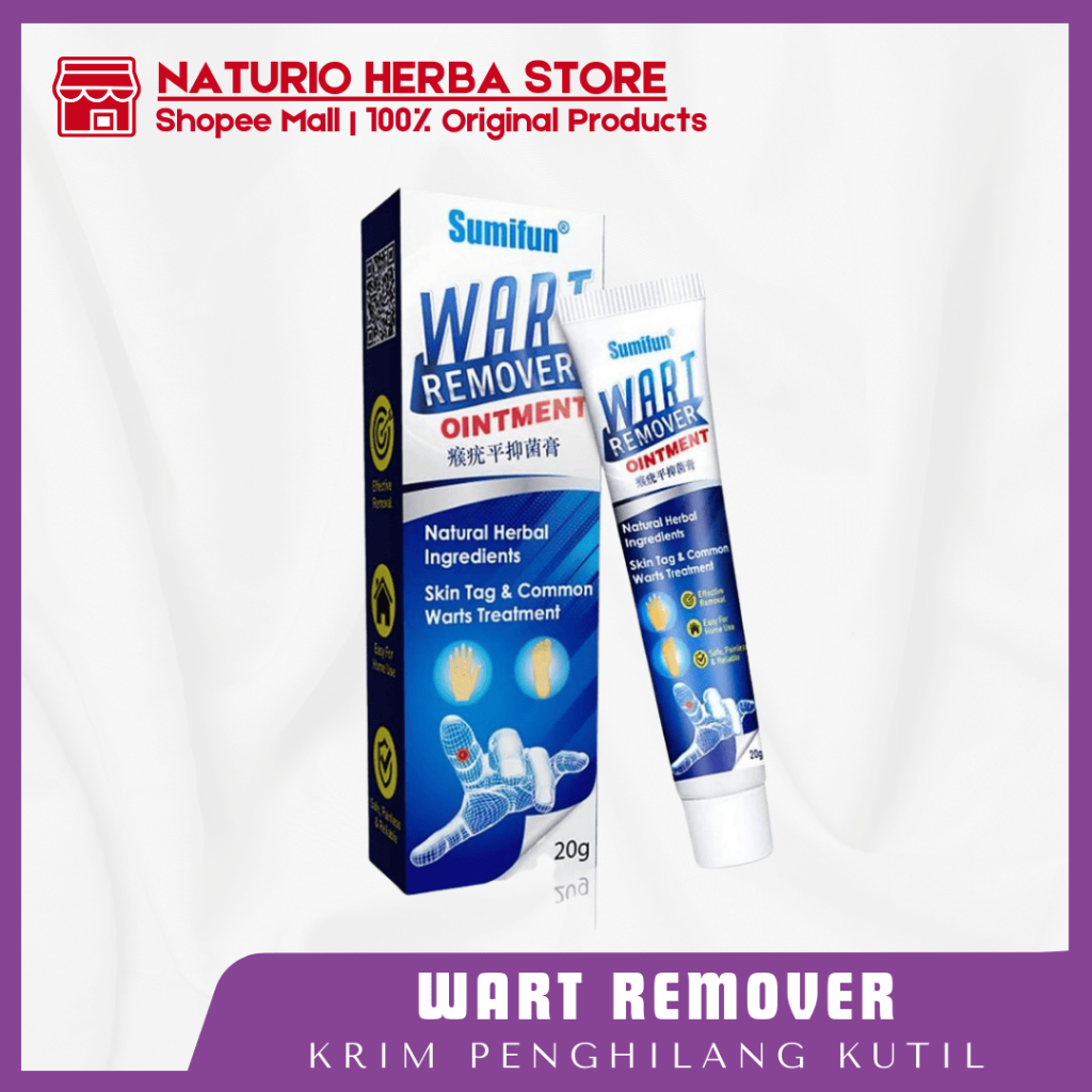 Jual [SU - MI - FUN ] Wart Removal Ointment Cream Repair And Clean Skin ...