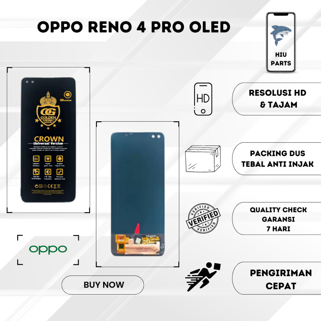 Jual LCD OPPO RENO 4 PRO 5G OLED FINGERPRINT FULLSET TOUCHSCREEN COMPLETE | Shopee Indonesia
