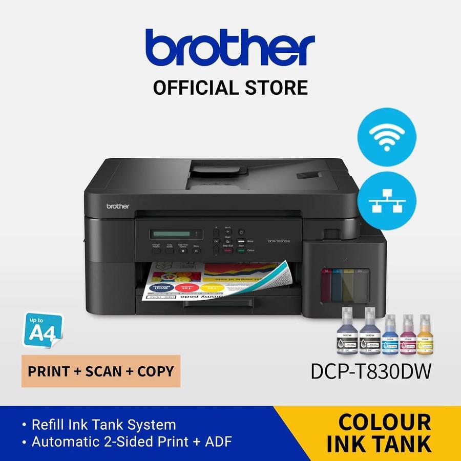 Jual Printer BROTHER DCP-T830DW Printer Ink Tank All-In-One A4 Colour ...
